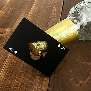 Bottle Opener, Yoption 10Pcs Stainless Steel Credit Card Size Beer Bottle Opener Cap for Wedding Party Groomsmen Bridesmaid Gifts