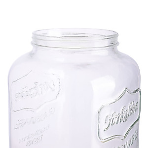 Gibson Home Chiara Coral 2 GL Mason Beverage Dispenser