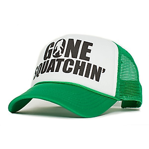 Gone Squatchin' Unisex-Adult Trucker Hat -One-Size Green/White