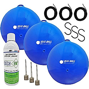 Deer Fly Ball 3 Pack Deluxe Kit Complete- Odorless Eco-Friendly Biting Fly and Insect Killer with NO Pesticides or Electricity Needed, Kid and Pet Safe…