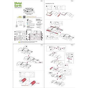 Fascinations Metal Earth 1965 Ford Mustang 3D Metal Model Kit Bundle with Tweezers