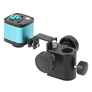 LIRUXUN 1/4 M6 Install Screw 25mm Adjustable Video Microscope Camera Stand Holder Gear Focusing Support Accessories