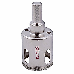 JINGLING 2Pcs 32mm 1 1/4 Inch Diamond Hole Saws Granite Drill Bit Masonry Tools for Stone