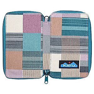 KAVU Go Time Bi-Fold Crossbody Wallet with Rope Strap - Grandmas Quilt