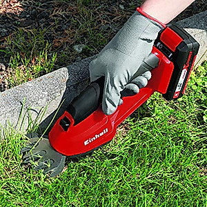 Einhell GE-CG Power X-Change 18-Volt Cordless Handheld 2-in-1 3.9-Inch Grass Shear and 7.9-Inch Hedge Trimmer, .3-Inch Cutting Thickness, w/ Metal Gear Box, Kit (w/ 2.0-Ah Battery + Fast Charger)
