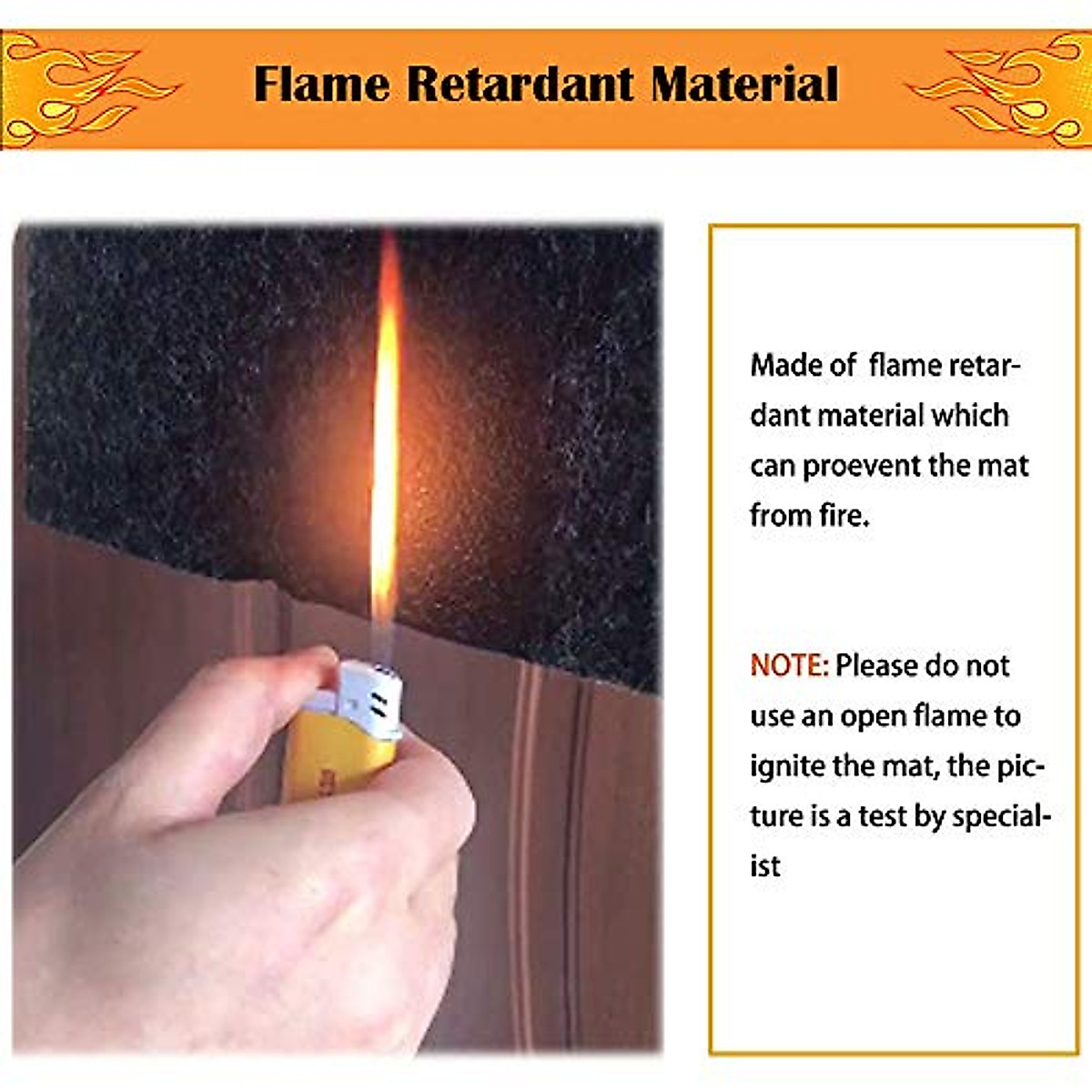 Brinman Under Grill Mat,Premium Grill Mat for Deck, Under Grill Floor Mats to Protect Deck,BBQ Mat for Under BBQ, Absorbent Oil Pad Protector for Decks and Patios,Waterproof, Reusable,(36x30 Inches)…