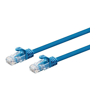 Monoprice Cat6 50ft Blue CMP Patch Cable UTP Solid 23AWG 550MHz Pure Bare Copper Snagless RJ45 Entegrade Series Ethernet Cable