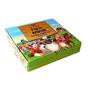 Farm Animal Cookie Cutter Set, 13 Piece Set, Premium Food Grade Stainless Steel, Dishwasher Safe