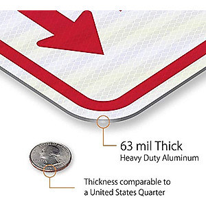 SmartSign - K-2331-HI-12x18 "No Parking Any Time" Sign | 12" x 18" 3M High Intensity Grade Reflective Aluminum Red on White