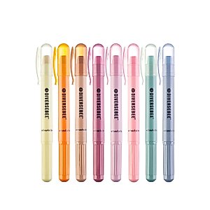 DIVERSEBEE 8-Pack Gel Highlighters for Bible Study, Vintage Colors, No Bleed