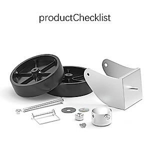 E-SDS Trailer Jack Wheel 2000 Lbs, Dual Wheel Jack Caster Wheel Replacement, 6" Swivel Trailer Tongue Jack Wheel with Pin Fits Any Jack, Boat, Hitch Camper Soft Ground Roll