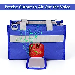 DDgro Tonies Figures Storage Bag for Toniebox Starter Set, Home and Outdoor Travel Carrying Case Organizer for Figurine Characters, Audio Player Box, Charger & Headphone, Bag Only (Small, Purple)