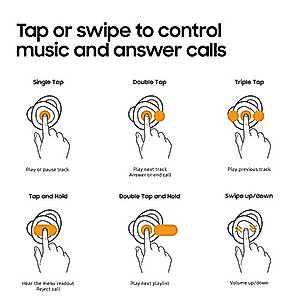 Samsung Gear IconX (2018 Edition) Bluetooth Cord-free Fitness Earbuds, w/ On-board 4Gb MP3 Player (US Version with Warranty) - Gray - SM-R140NZAAXAR