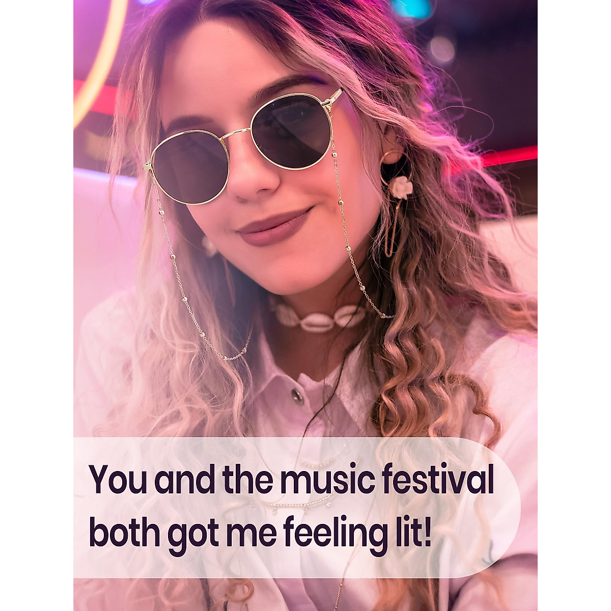 Veda Tinda Vision Vintage Small Round Polarized Sunglasses Classic Retro Circle Black Sun Glasses For Women Men UV400 Protection With Sunglasses Chain C14S11