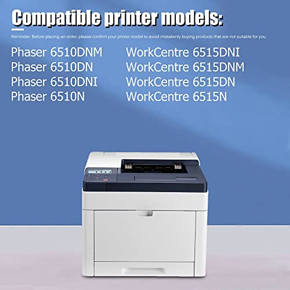 DRAWN 6510/6515 Black Drum Unit 1 Pack 108R01420 Drum Cartridge Replacement for Xerox Phaser 6510DNM 6510DN 6510DNI 6510N WorkCentre 6515DNI 6515DNM 6515DN 6515N Printer