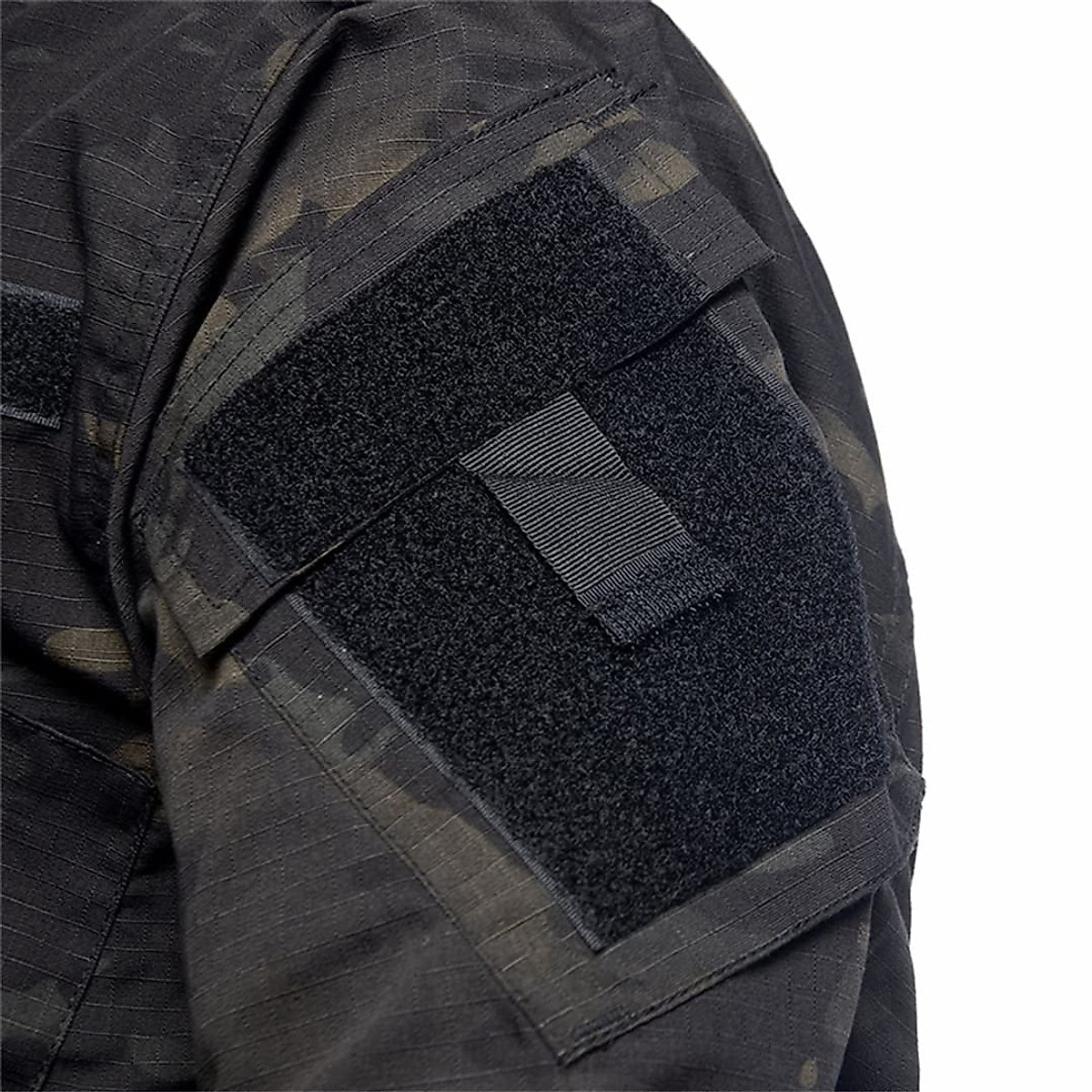 Men's Tactical Suit Army Uniform Camouflage SpeciaLces Soldier Training Combat Uniform Jacket And Pants Ruin Gray XS