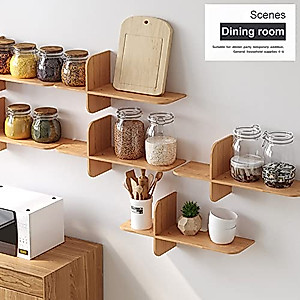 JDMTM Floating Shelves Wood Floating Shelves Set of 2 Wood Wall Mounted Shelves Wide Wooden Wall Shelves for Living Room Bedroom Kitchen Bathroom Farmhouse 3pieceset Woodcolor