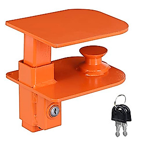 DorBuphan Secure Trailer Hitch Lock, Steel Ball and Ring Hitch Lock, Powder Coated Finish Fit for Boat, car, Utility Trailer and etc.