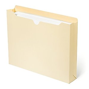Blue Summit Supplies 2 Inch Manila File Jacket, 50 Folders, Reinforced Straight Cut Tab, Heavy Duty 2 Inch Expansion Pocket, Letter Size, 50 Pack