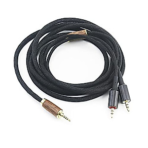 NewFantasia 2.5mm Trrs Balanced Male 6N OCC Copper Silver Plated Cord 2.5mm Balanced Cable Compatible with Sony MDR-Z7, MDR-Z7M2, MDR-Z1R Headphone Walnut Wood Shell