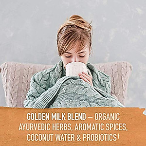 Garden of Life mykind Organics Golden Milk Recovery & Nourishment Powder - 44mg Turmeric Curcumin (95% Curcuminoids), Ashwagandha - Organic Non-GMO Vegan & Gluten Free Herbal Supplements, 30 Servings