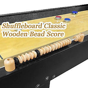 TORPSPORTS Shuffleboard Score Keeper,Classic Wooden Bead Score System (Wooden)