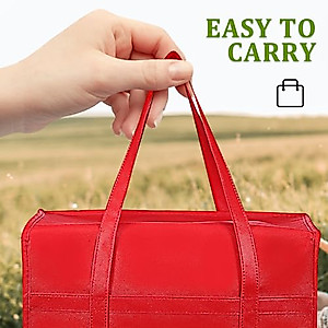 LABRIMP 4pcs Insulation Bags Insulated Thermal Bags Food Bag Freezer Shopping Bags Insulated Thermal Bags for Cold Food Insulated Bag Cooler on Wheels Warmer Bags Non-Woven Fabric