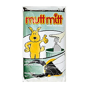 Mutt Mitt Dog Waste Pick Up Bag, 100-Count