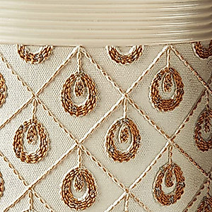 Popular Bath 843941 Seraphina Waste Basket,Ivory