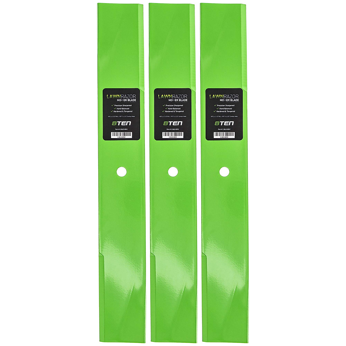 8TEN Spindle Low Lift Blade Kit for Toro 52 inch Cut Deck Z Master Z149 Z150 Z153 Side Discharge Mower 100-3976