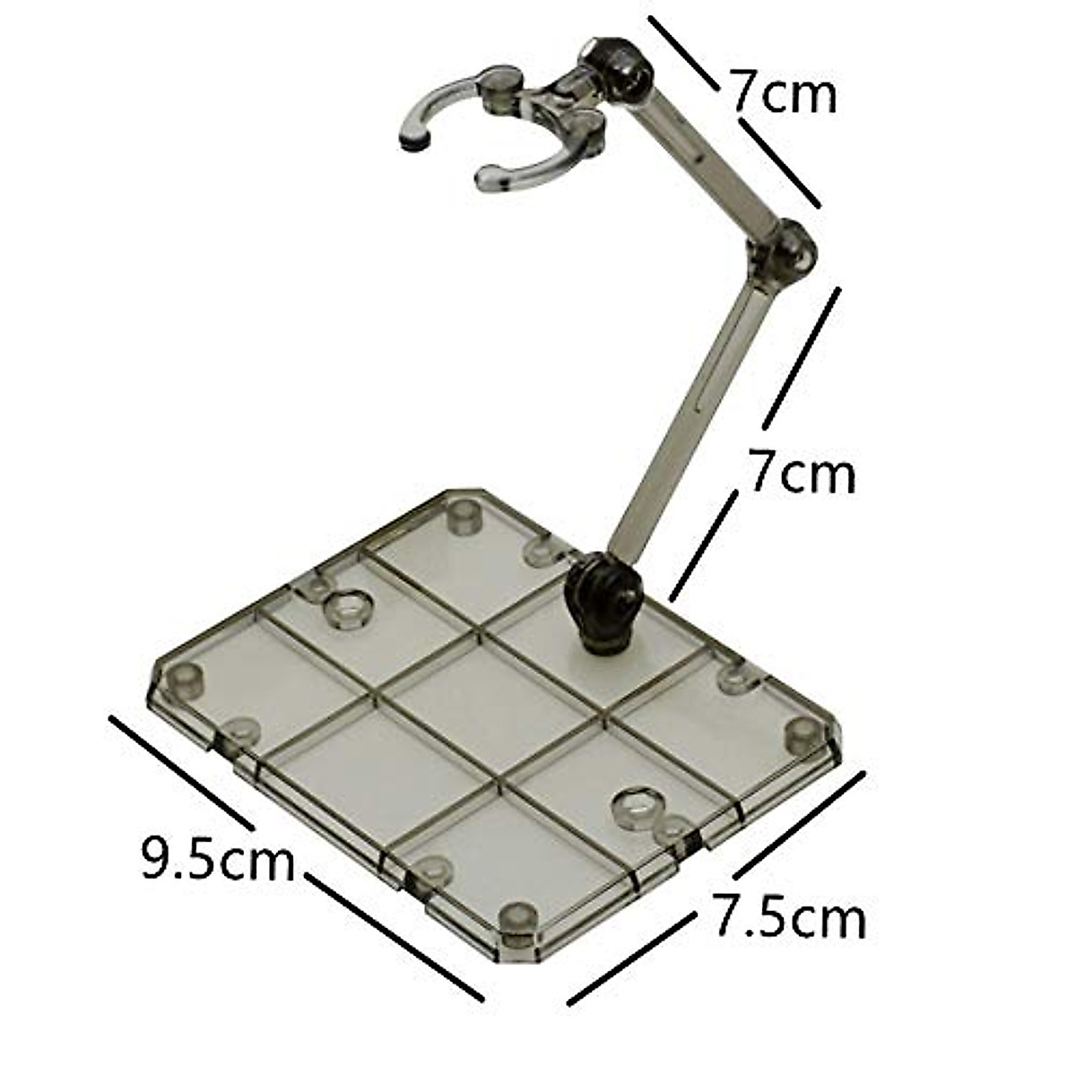 EFAILY 5pcs Assembly Action Figure Display Holder Base Doll Model Support Stand Compatible with HG RG SD SHF Gundam 1/144 Toy (Black)