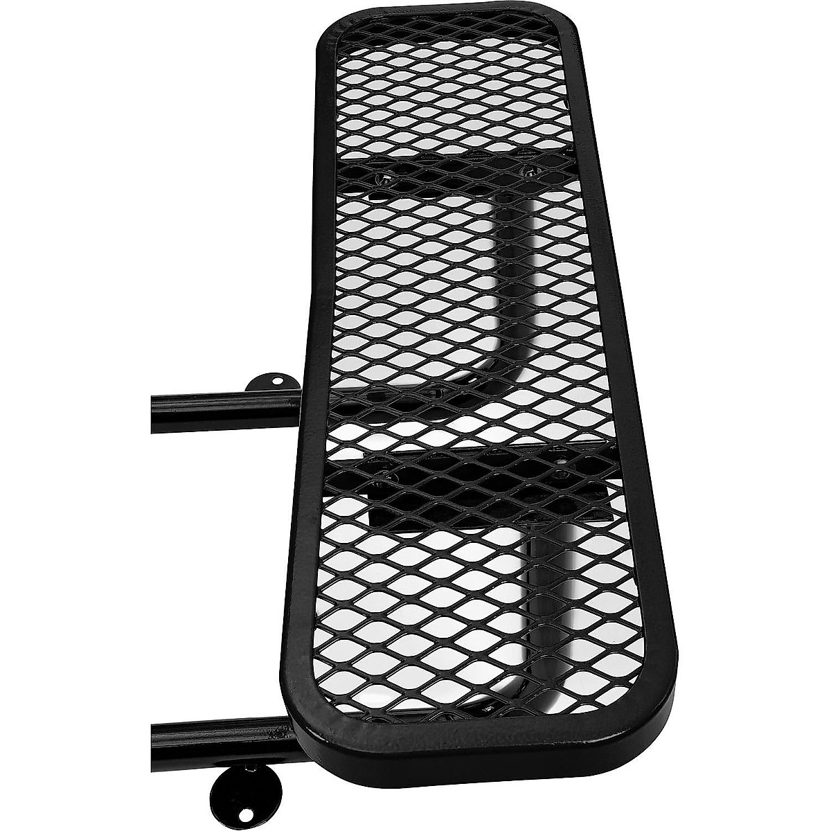 Global Industrial 46" Wheelchair Accessible Square Picnic Table, Surface Mount, Black