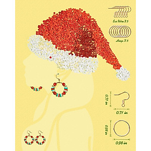 Deinduser Clay Beads Bracelet Making Kit, 6000pcs Cute Clay Bead Set, DIY Crafts Gifts for Girls Kids Age 6-12