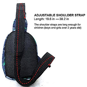 Toddler Daypack Chest Bag for Kids Waist Purses Sling Shoulder Backpack Crossbody Bag (Blue)