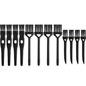 12 Pieces Electric Shaver Razor Clipper Cleaning Brush Shaver Nylon Bristles Electric Razor Duster Cleaner Brush, 3 Sizes