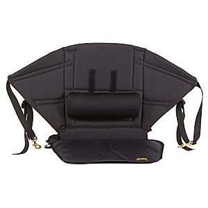 Skwoosh Kayak Comfort Mid Height Back Kayak Seat with Adjustable Lumbar Support | 13.5" tall back | Made in USA