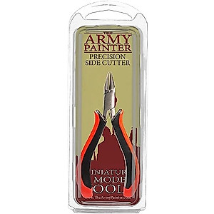 The Army Painter Stainless Steel Precision Side Cutters, Diagonal Flush Cutter with Safety Grip Handle, Nippers Wire Cutter - Flush Cutting Wire Cutters for Crafts, Metal & Plastic Resin Miniatures