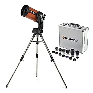 Celestron NexStar 8SE Schmidt-Cassegrain Computerized Telescope Bundle with Telescope Eyepiece/Filter Accessory Kit (2 Items)