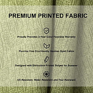 Tempera 9 ft Patio Umbrella Outdoor Table Market Umbrellas with 2-year Nonfading Canopy, 8 Sturdy Ribs and Push Button Tilt & Crank for Deck Pool Garden Lawn and Balcony