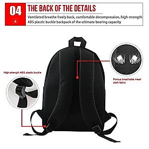 Doojoayie T Rex Dinosaur Backpack Primary School Backpack Elementary BookBag Students Daypack Rucksack for Boys Girls Kids Teens