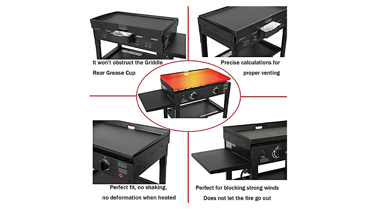 Blackstone 36" Wind Guard for Better Grilling | Save Propane & Ensure ...