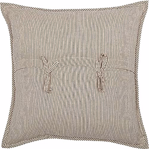 Piper Classics Mill Creek Patchwork Throw Pillow Cover, 20" x 20", Modern Farmhouse Style Accent Pillow, Country Patchwork Quilted, Grain Sack Stripe, Ticking & Plaid Fabrics, 100% Cotton …