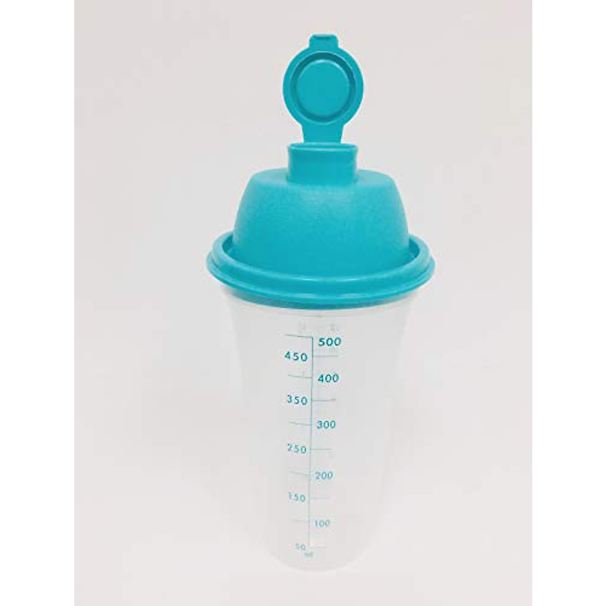 Tupperware Quick Shake Mixer Household Hand Blender Cup 500ML / 16 Ounce - Teal