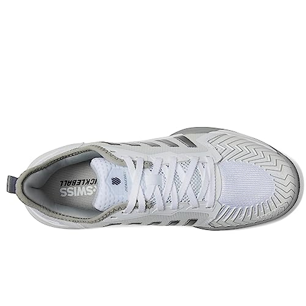 K-Swiss Men's Pickleball Supreme Shoe, White/High Rise/Black, 9 M