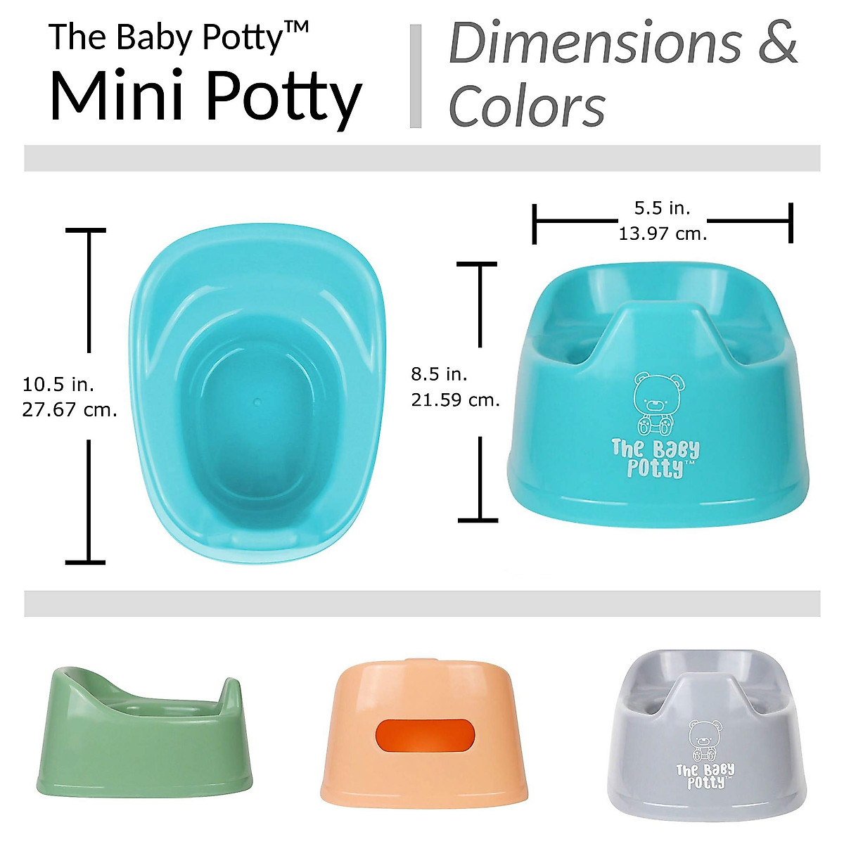 New The Baby Potty Mini Potty V2.0 | Early Potty Training | Elimination Communication | Baby Potty Chair | Portable and Lightweight Design | Promotes Potty Independence | Child Potty Training Toilet