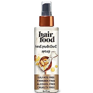 Hair Food Coconut & Argan Oil Heat Protectant Spray Blend, Paraben & Dye Free, 6.4 fl oz