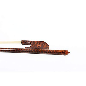 4/4 Snakewood Violin Bow Letterwood Baroque Style Outward timber Natural Bow Horse Hair (4/4)
