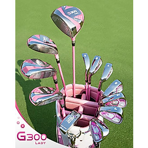 PGM G300 Club Womens Golf Set Purple Ladies Complete Left Handed Set LTG025