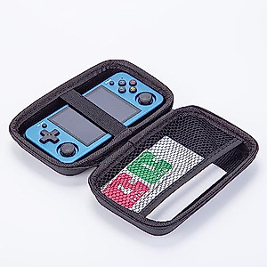 Aetheria RG353M Handheld Game Console Storage Bag Handbag Carring Case Storage Protection Bag + RG353M Screen Protector Tempered Glass