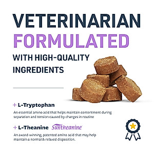 Veterinary Formula Smart Vitality Pet Calm Supplement for Dogs - Soft Chews, 30ct - Promotes a Sense of Relaxation During Moments That May Cause Stress - Fireworks, Travel, Changes in Routine